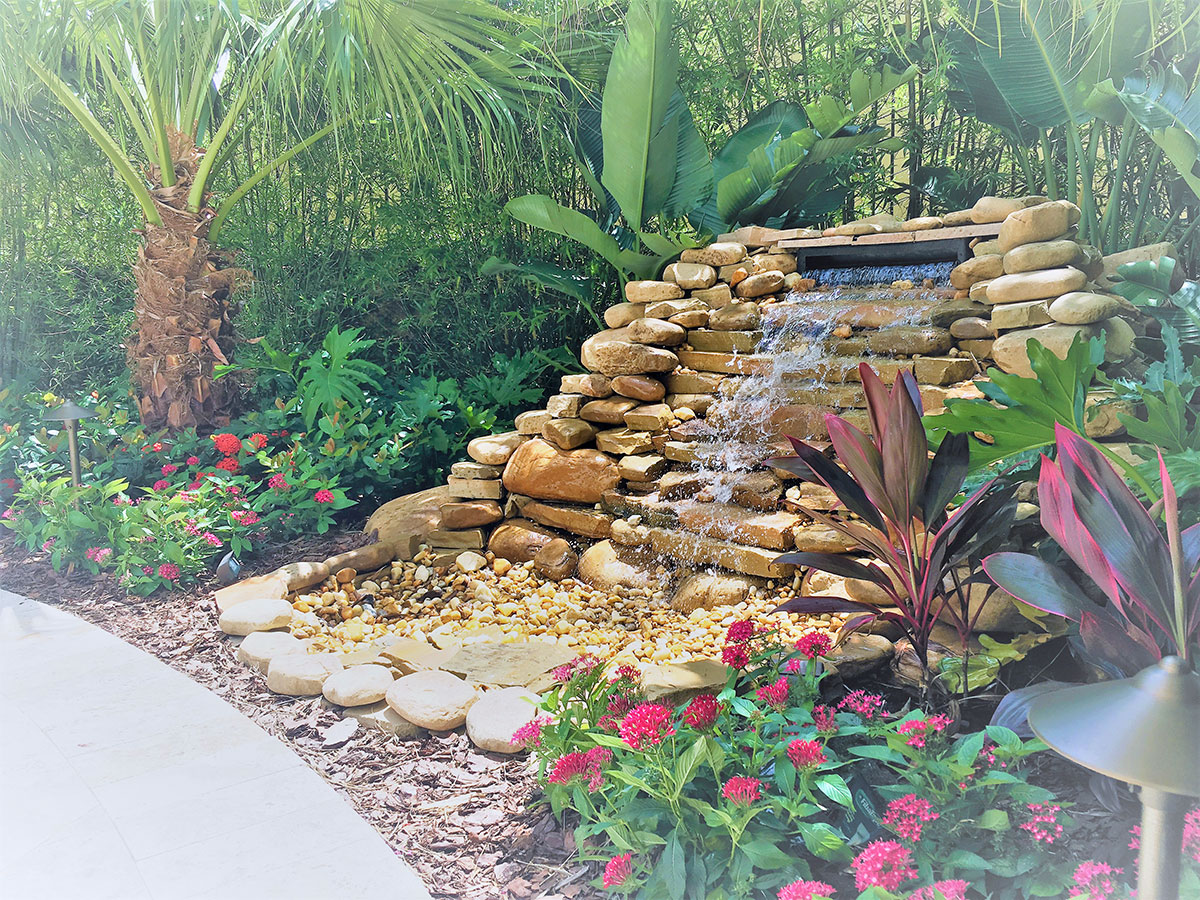 Patio Design Ideas: Adding a Pondless Waterfall in Orlando